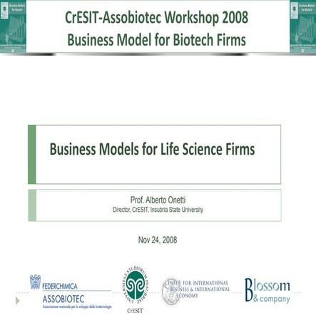 Business Models For Biotech Firms | PDF