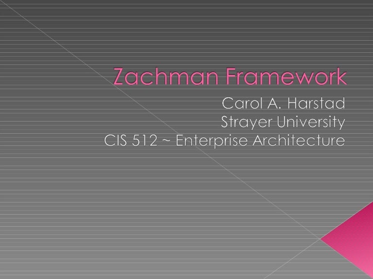 Zachman Framework