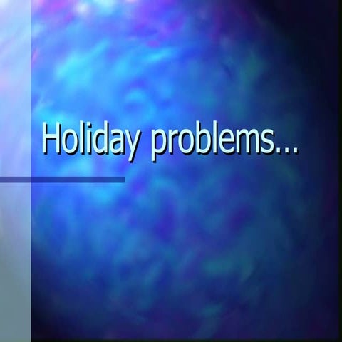 Holiday Problems | PPS