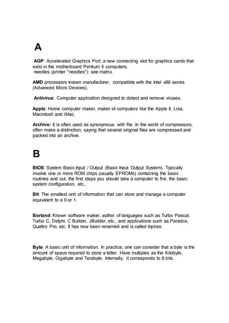 200 common abbreviations and terminology in ict part 1 | PDF