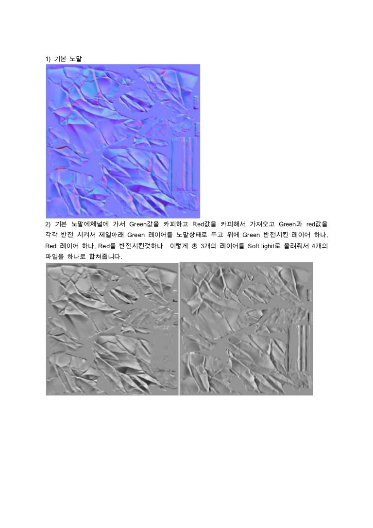 Standard normal map bake approach
