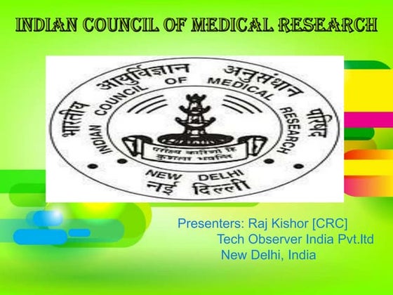 Indian council of medical research (ICMR) | PPTX | Infectious Diseases ...
