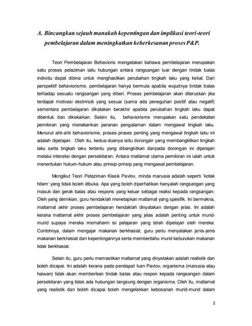 Contoh penulisan reflektif | PDF