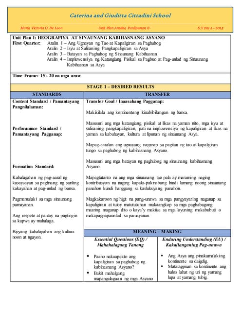 MATATAG LESSON PLAN IN ARALING PANLIPUNAN 7 | DOCX