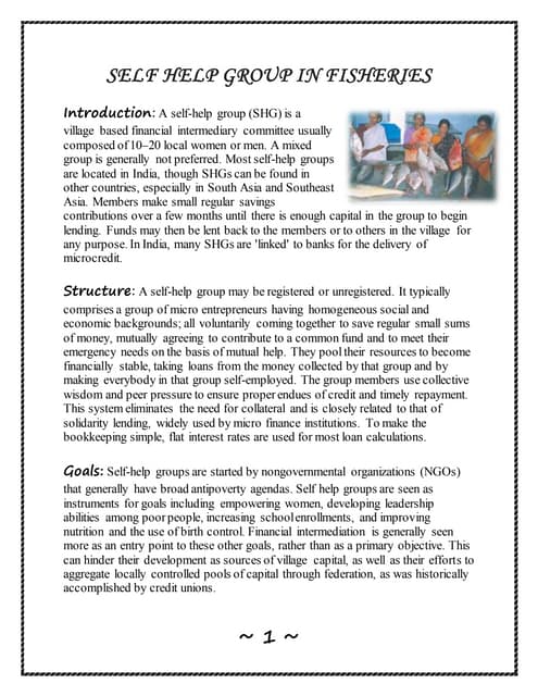 Self Help Group | PPTX