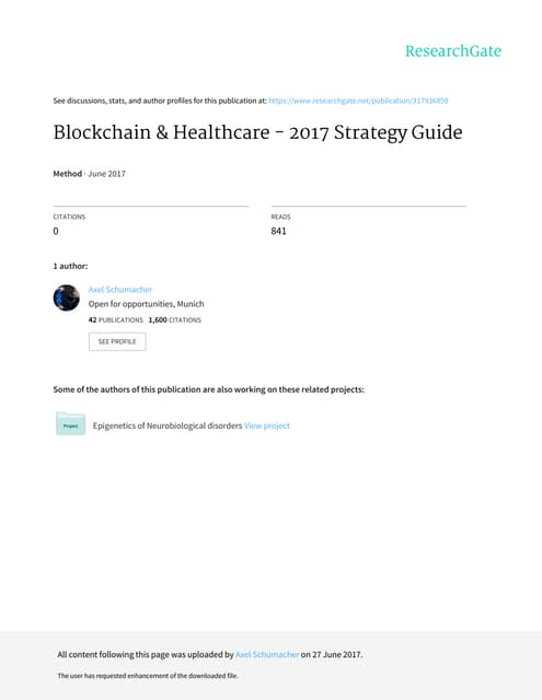 Blockchain in Healthcare: An Overview | PPTX | Healthcare Industry ...