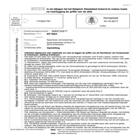 Econopolis Strategy richt NV EP REA op | PDF