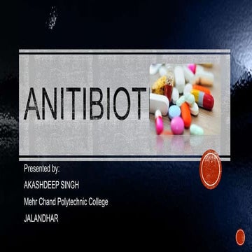ANTIBIOTICS | PPTX | Infectious Diseases | Diseases and Conditions