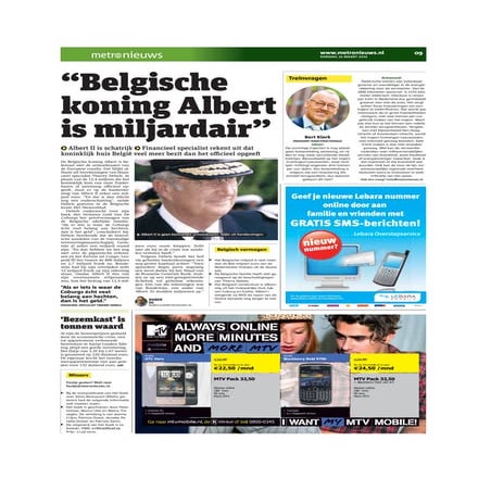 Belgische koning Albert II is miljardair | PDF