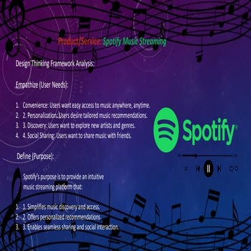 Spotify music streaming product analysis ppt | PDF | Digital Audio ...