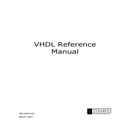 vhdl | PDF | Programming Languages | Computing