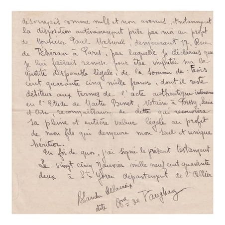 Veilinghuis verkoopt testament minnares Leopold II | PDF