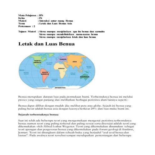 PPT IPAS KELAS 6 BAB 3 6 BENUA DI DUNIA.pptx
