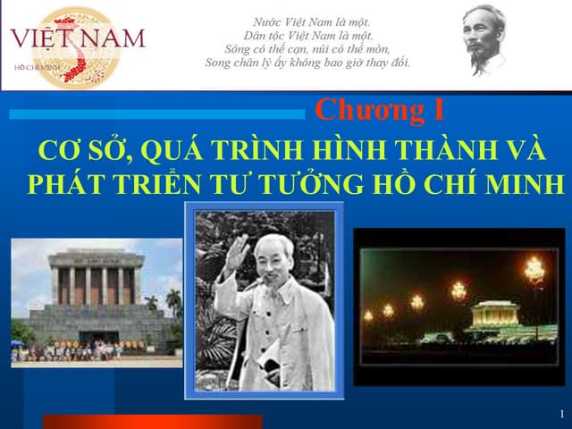 Co so qua trinh hinh thanh va phat trien tu tuong ho chi minh | PPTX