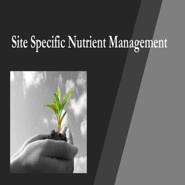 site specific. nutrient. management.pptx