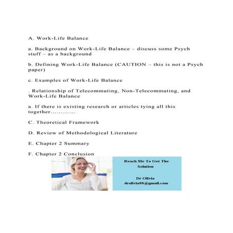 A. Work-Life Balancea. Background on Work-Life Balance – dis.docx