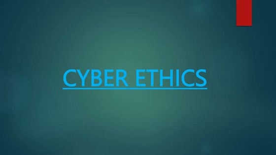 Ethics of technology | PPTX