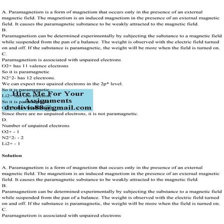 A. Paramagnetism is a form of magnetism that occurs only in the pres.pdf