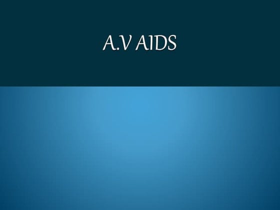 Audio-visual aids - classification, selection, use and production ...