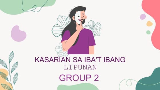 Aralin 1: Kasarian sa Ibat-ibang Lipunan | PPT