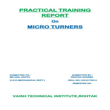 A.K. AUTOMATIC Ltd, ROHTAK.docx TRAINING REPORT NEW ONE | DOCX