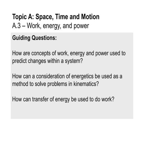 Work, Energy and Power for class 10 ICSE Physics | PPT
