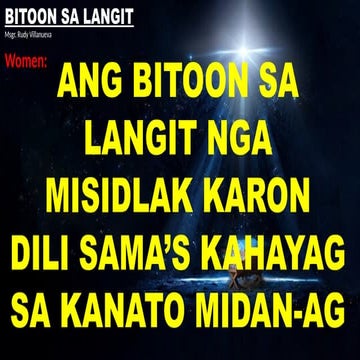 ENTRANCE BITOON SA LANGIT-MAMALIK TA Lyrics.pptx