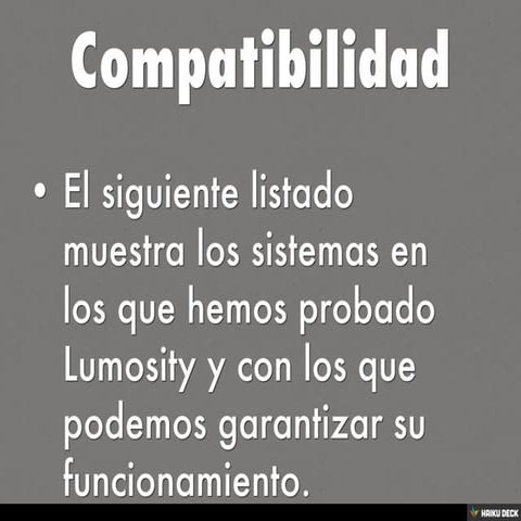 Compatibilidad | PPT
