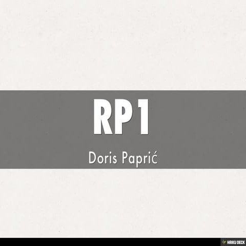 RP1 | PPT