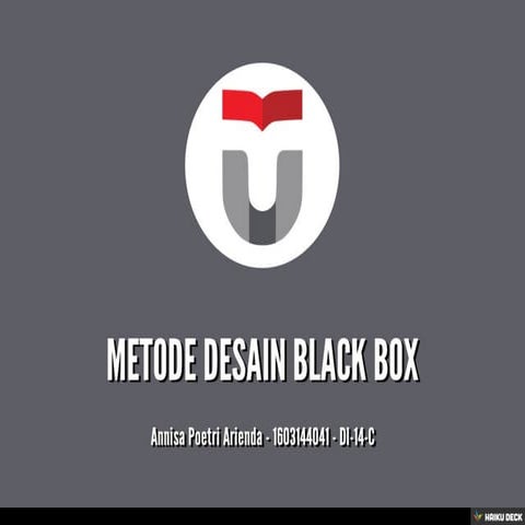 Metode Desain black box | PDF