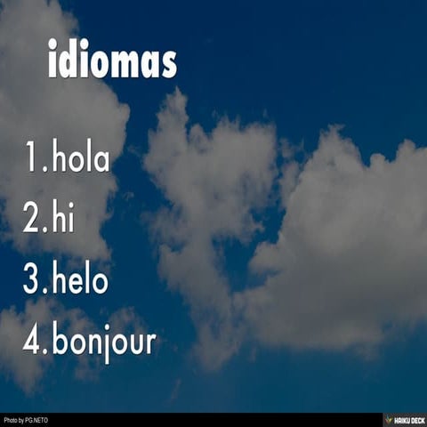 idiomas | PDF