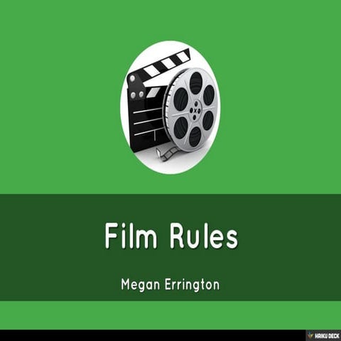 Film Rules | PDF