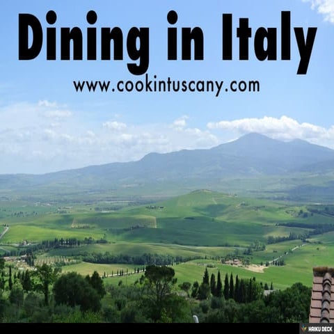 Dining in Italy | PDF