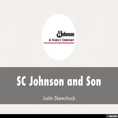 SC Johnson and Son | PPT
