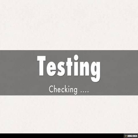 Testing | PPT