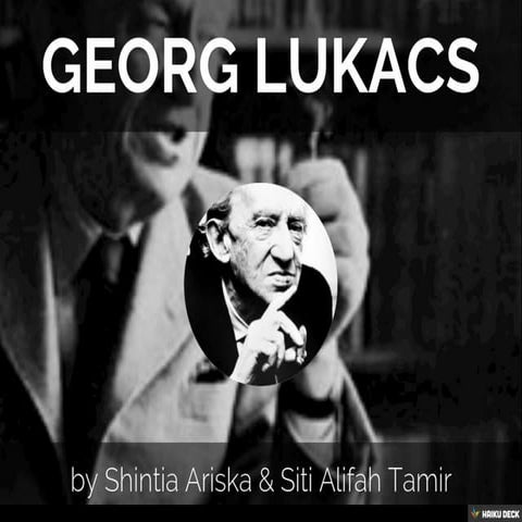 GEORG LUKACS | PDF