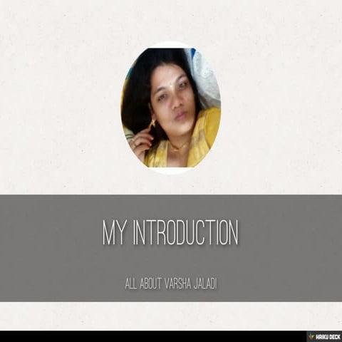 My Introduction | PPT