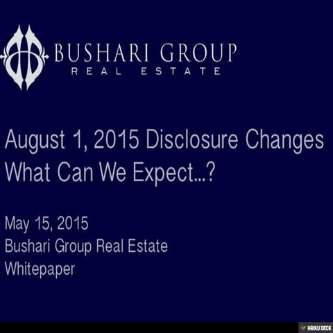 Bushari Group - August 1, 2015 Changes | PDF
