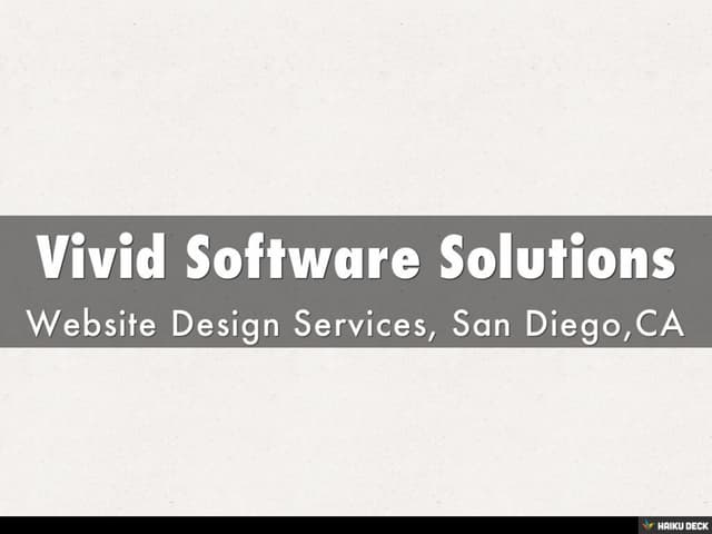 Vivid software solutions