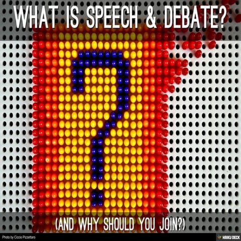 What is speech & debate? | PDF | Poetry | Books and Literature