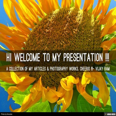 Hi Welcome to my presentation !!!! | PDF | Technology & Computing