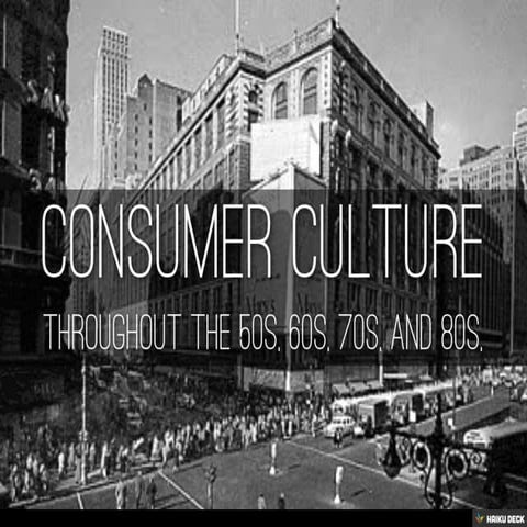 Consumer Culture | PDF