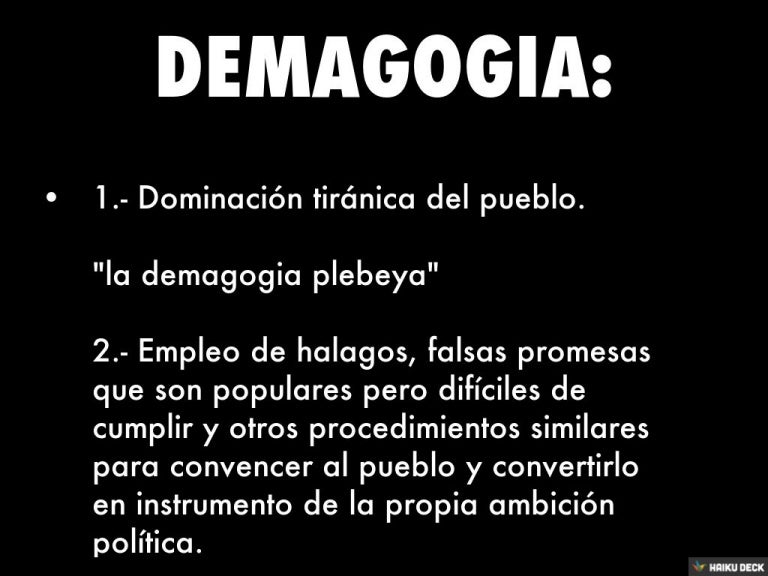 DEMAGOGIA: