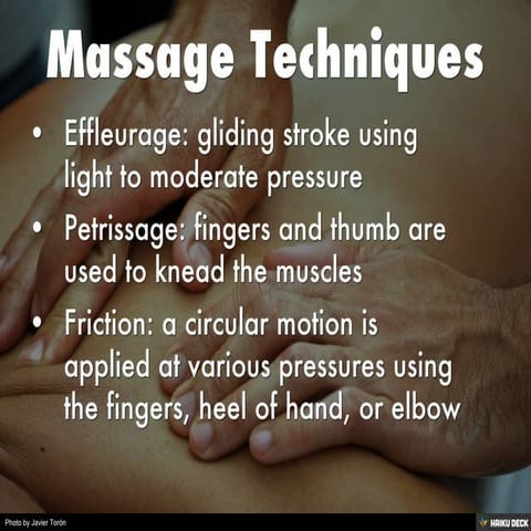 Massage Techniques | PDF