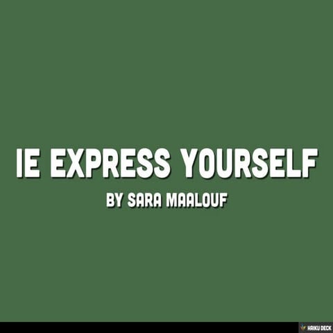 IE Express Yourself | PDF | Poetry | Books and Literature