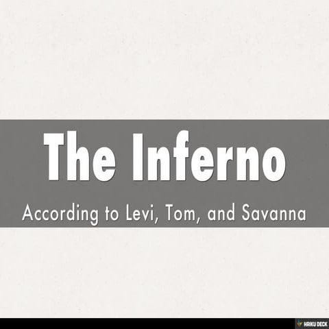 The Inferno | PDF | Poetry | Books and Literature