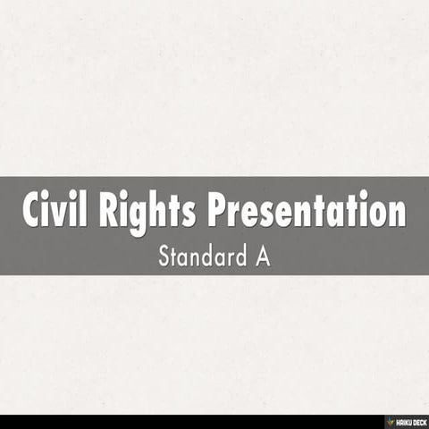 Civil Rights Presentation | PDF