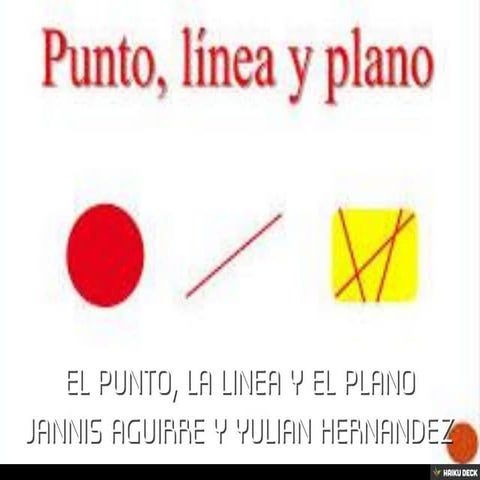 EL PUNTO, LA linea Y EL PLANO | PPT