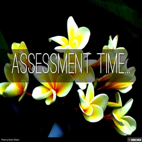 ASSESSMENT TIME... | PDF