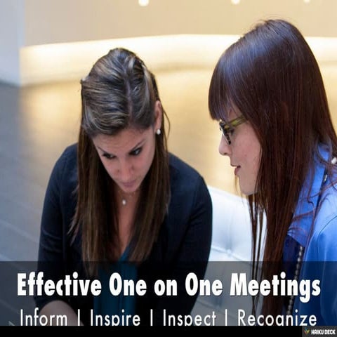 Effective One on One Meetings | PPT